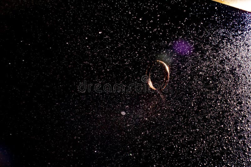 Wedding Rings on a Black Background Stock Image - Image of black, rings ...