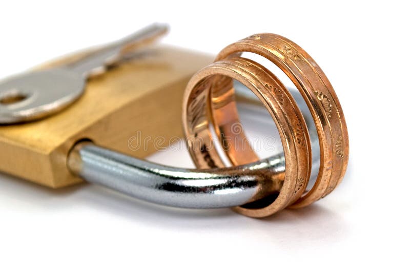Wedding Rings in Close Up View Stock Image - Image of ring, together ...