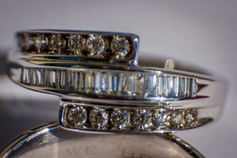 Extreme Close-up of Women`s Wedding Ring Stock Image - Image of ...