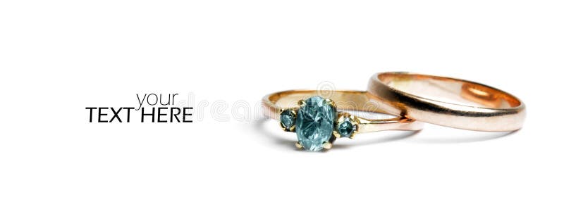 Wedding Rings with the Space Stock Photo - Image of marry, heart: 154779246