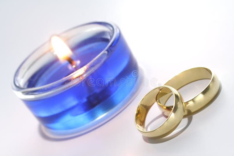 Wedding Rings Decoration stock photo. Image of flame, genial - 1740004