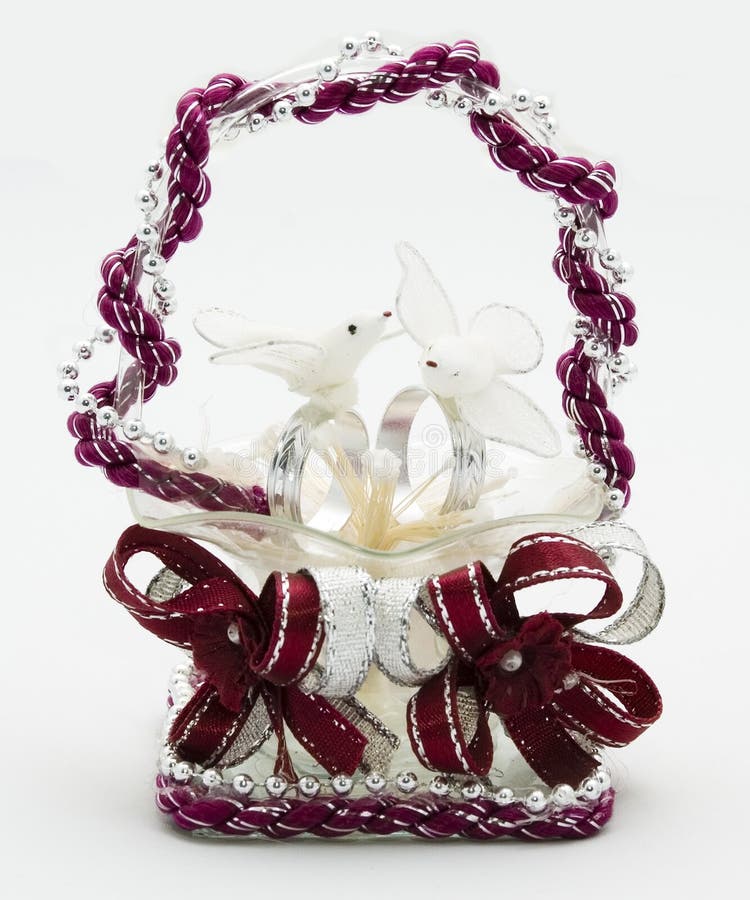 Wedding Rings and Doves stock image. Image of eternity - 11056173