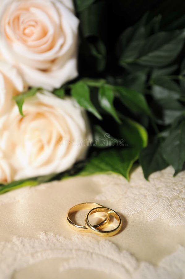 Wedding rings stock image. Image of gold, isolated, matrimony - 31135993