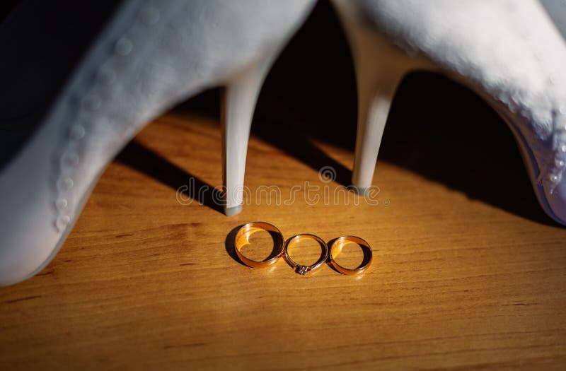 Wedding Rings for a Wedding this Happy Day Stock Image - Image of ...
