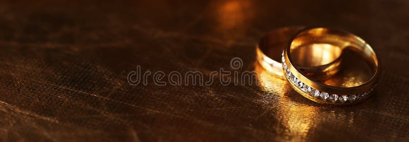 Wedding Rings, Happy and Love Stock Image - Image of ring, isolated ...