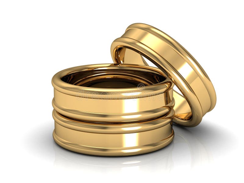 Wedding rings stock illustration. Illustration of present - 39122143