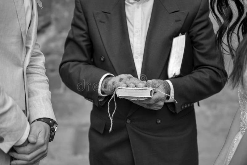 Wedding Rings, Wedding Rings in the Holy Book Stock Image - Image of ...