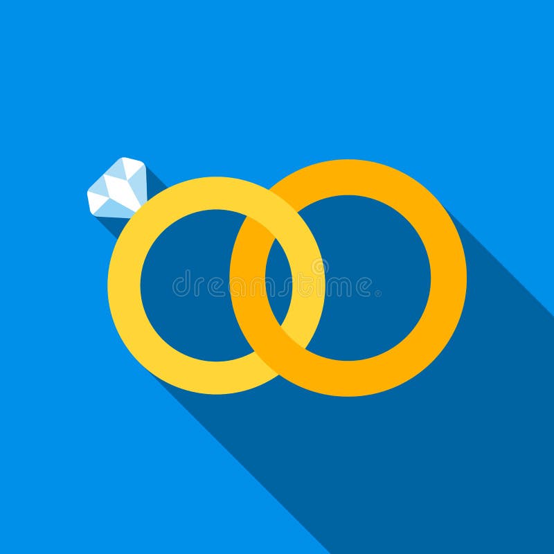 Two Wedding Rings Cartoon Stock Illustrations – 155 Two Wedding Rings ...