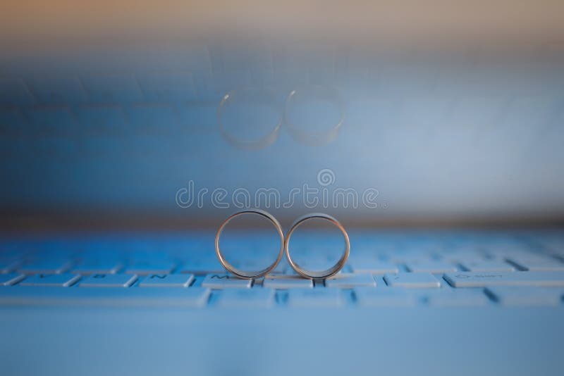 Wedding Rings Keyboard Notebook Stock Photos - Free & Royalty-Free ...