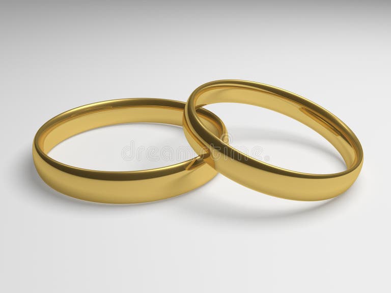 Wedding rings stock image. Image of linked, white, wedding - 55740437