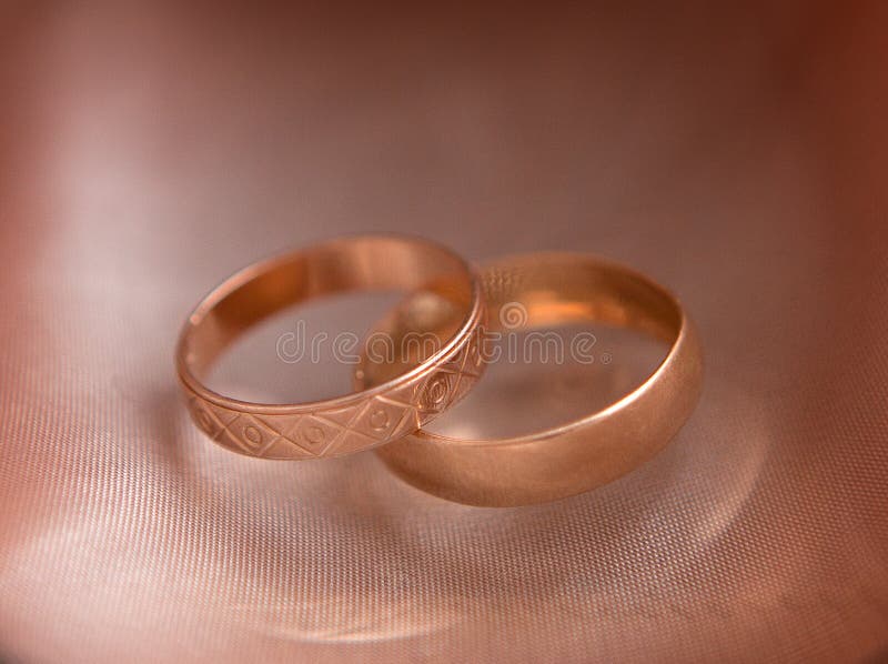 Wedding Rings for Lovers on the Engagement or Wedding Stock Image ...