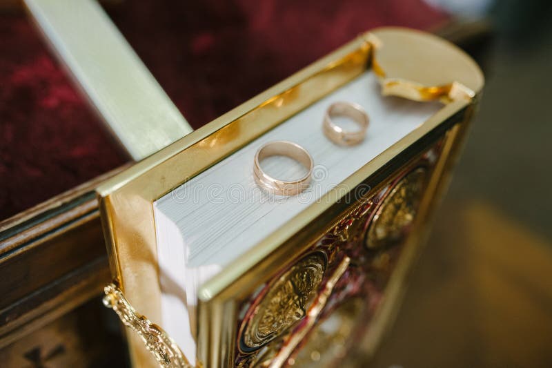 Wedding rings orthodox stock photo. Image of shape, burning - 65227146