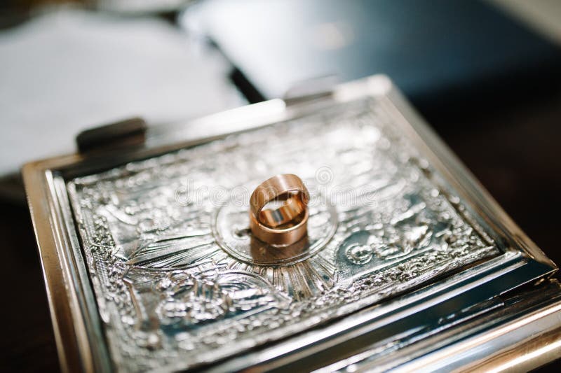 Wedding rings orthodox stock image. Image of equipment - 65227173