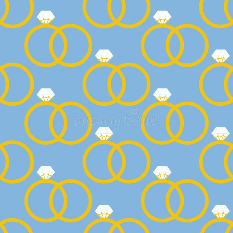 Wedding rings pattern stock vector. Illustration of ring - 93273747