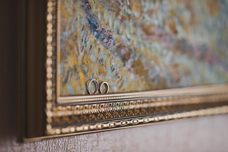 Wedding Rings in a Picture 2421. Stock Photo - Image of celebration ...