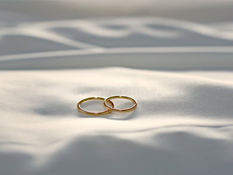 Wedding rings silk stock image. Image of wedding, platinum - 88340577