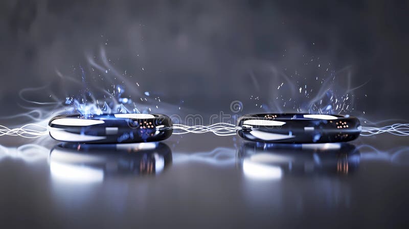 Wedding Rings with Smoke and Fire, Generative AI Illustrations Stock ...