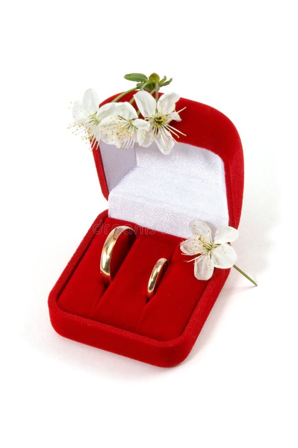 Wedding Rings and Spring Flowers Stock Image - Image of celebration ...