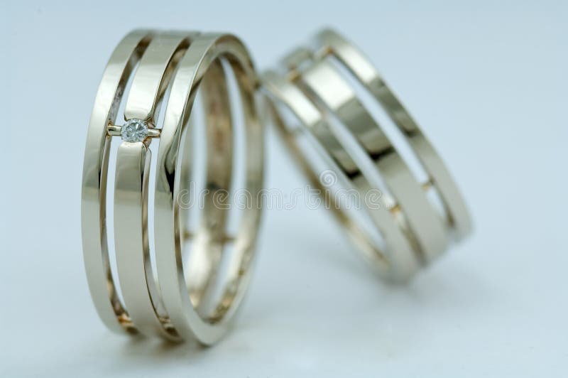 Wedding rings and stones stock photo. Image of color - 26563978