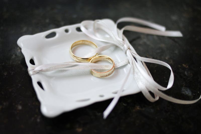 Wedding Rings in Holy Bible in Catholic Church Stock Photo - Image of ...