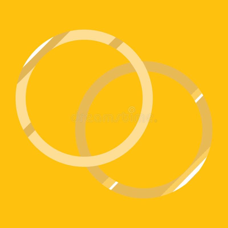 Wedding Rings. Vector Illustration Decorative Design Stock Vector ...