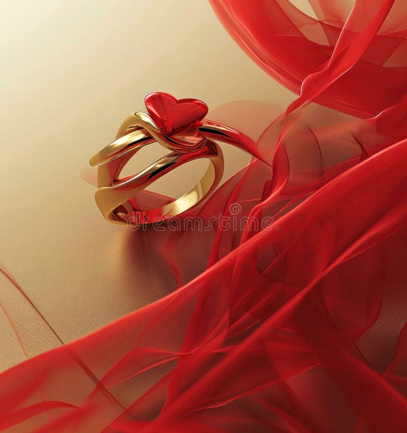 Wedding Rings on a Velvet Wedding Rings on Red Velvet Wedding Rings in ...