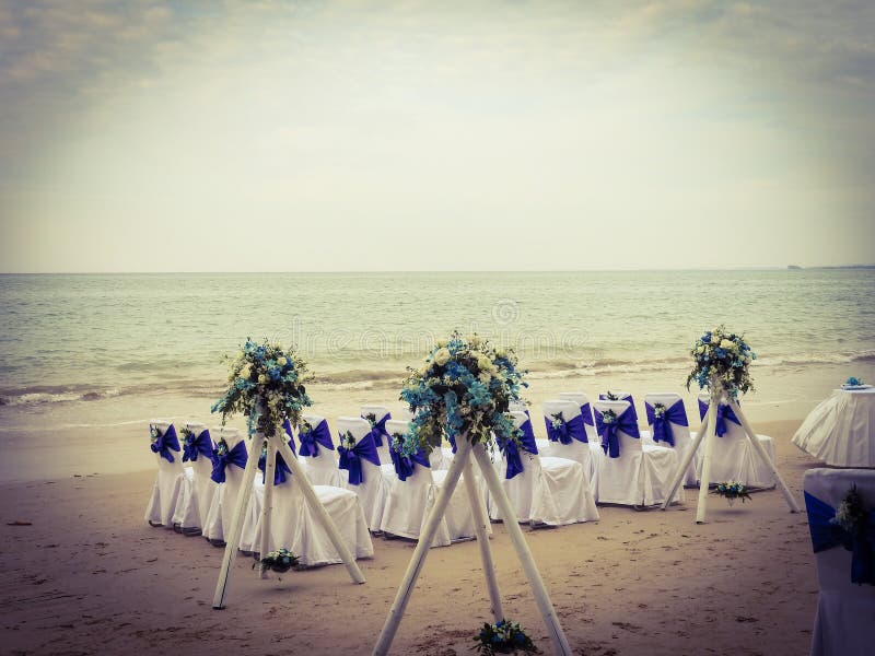 Wedding on the sandy beach stock image. Image of luxury - 107427003