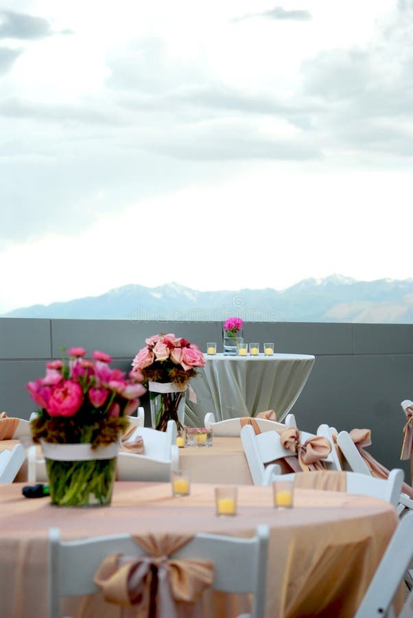 Wedding scenery stock photo. Image of chairs, reception - 12798822