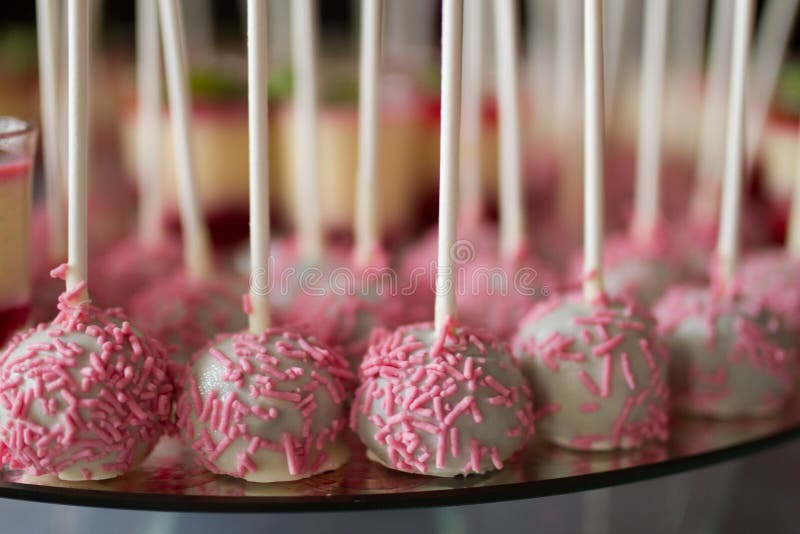 Wedding Set of Biscuits in Pink and White Stock Photo - Image of cream ...
