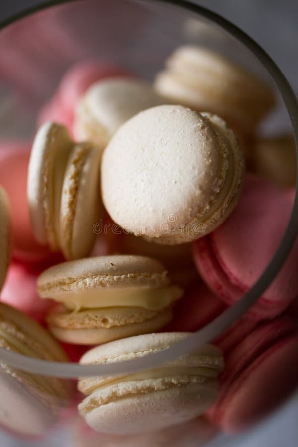 Wedding Set of Biscuits in Pink Stock Image - Image of glass, wedding ...