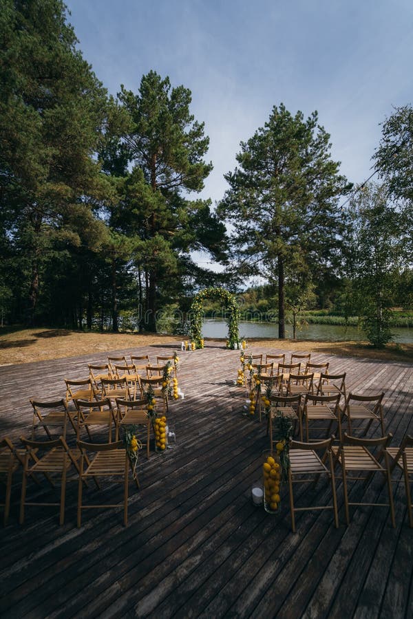 Wedding Setup. Preparation for the Wedding Ceremony Stock Image - Image ...