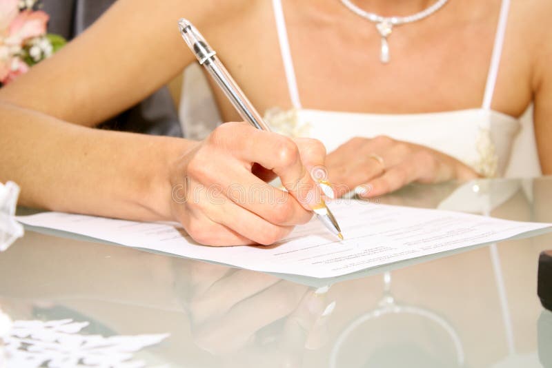 Wedding signature stock photo. Image of love, caucasian - 20157540