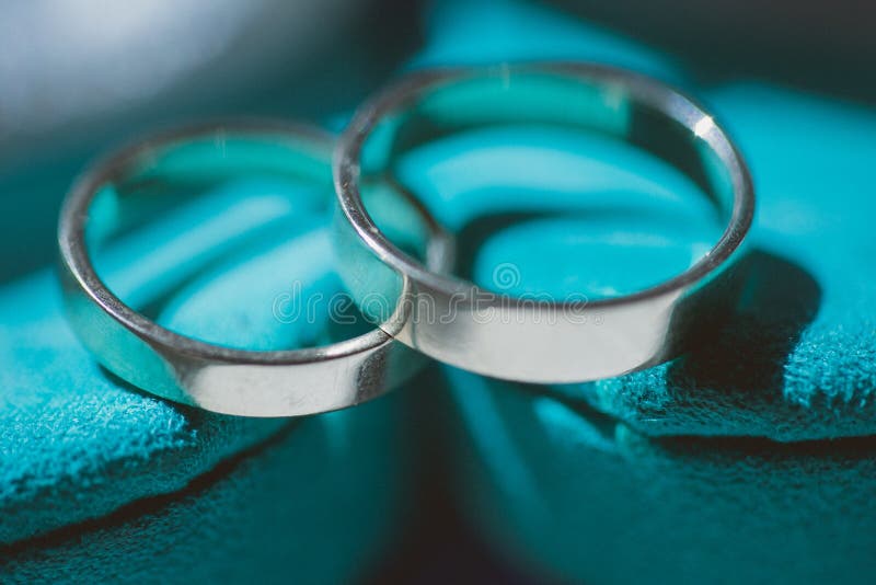 Wedding silver rings stock photo. Image of couple, macro - 77651886