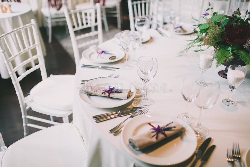 Wedding table appointments stock image. Image of forks - 49743699