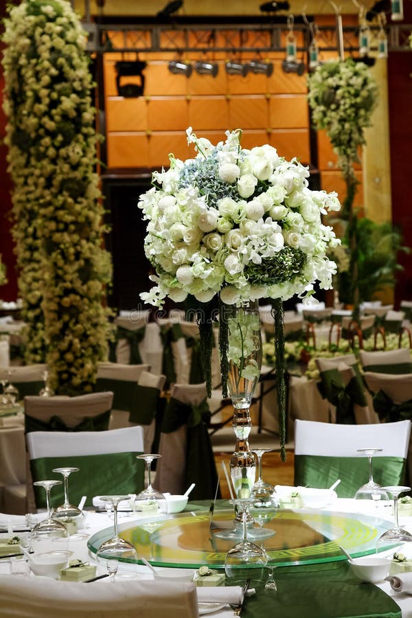 Elaborate Setup Surrounding Wedding Cake Stock Image - Image of cake ...