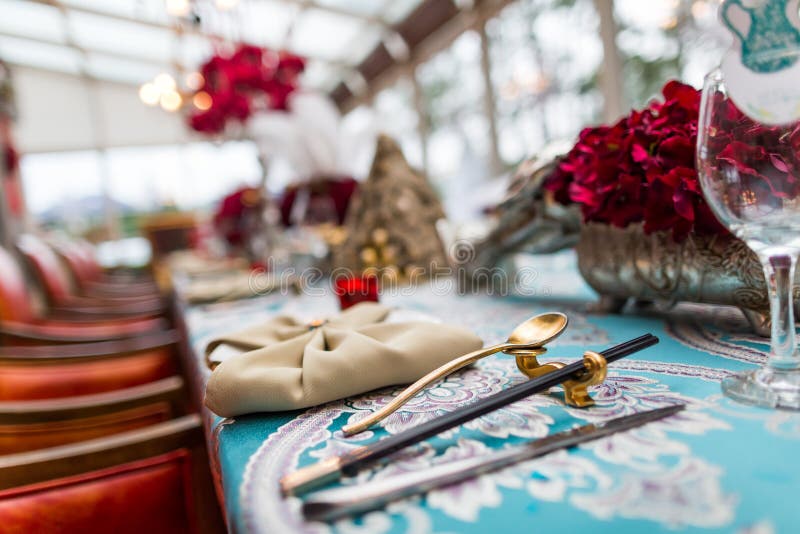 Wedding table stock image. Image of banquet, decorate - 36296611