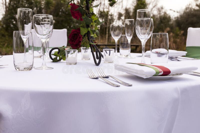 Wedding table setting 3 stock image. Image of celebration - 26309973
