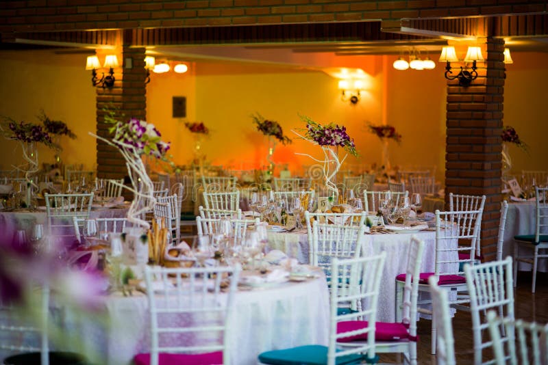 Wedding table setting stock photo. Image of wedding, tables - 47708224