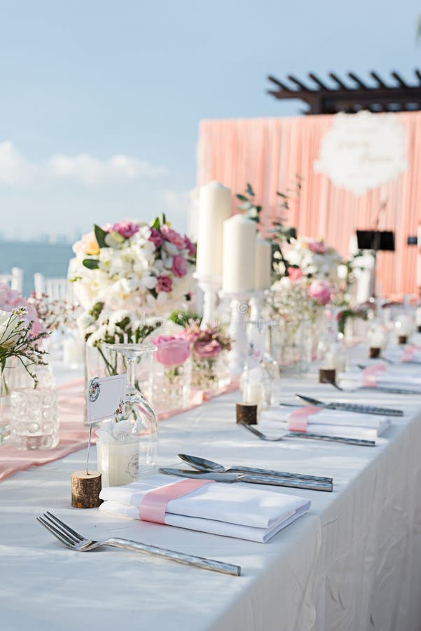 Wedding table Setup stock photo. Image of dinner, wedding - 93943784