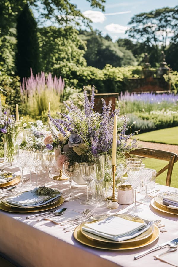 Wedding Tablescape, Elegant Formal Dinner Table Setting, Table Scape ...