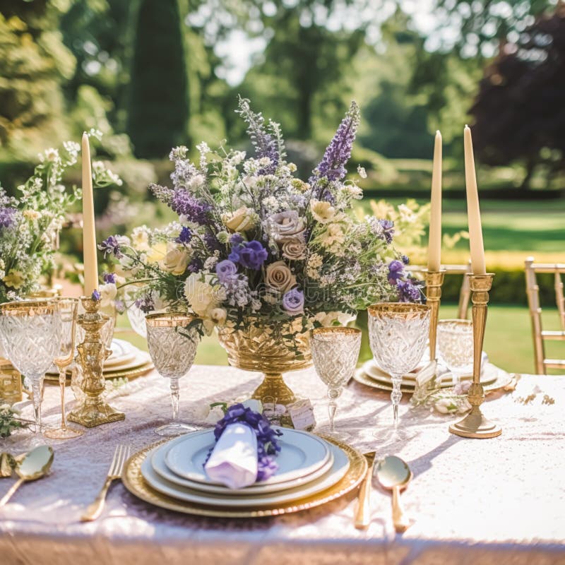 Wedding Tablescape, Elegant Formal Dinner Table Setting, Table Scape ...