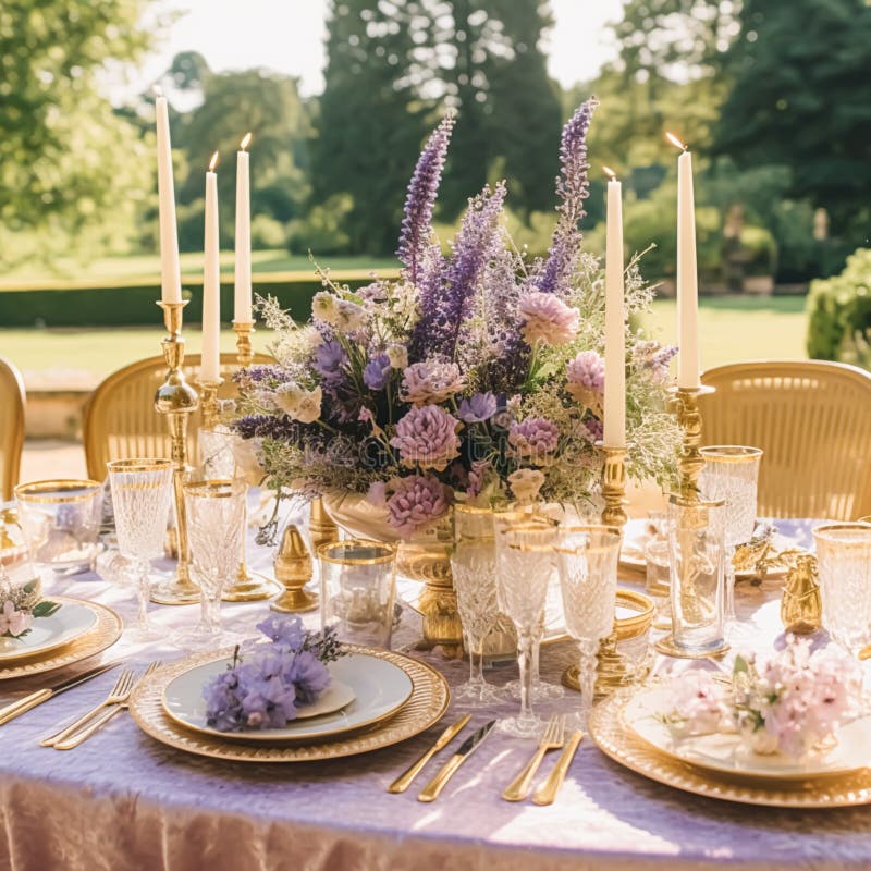 Wedding Tablescape, Elegant Formal Dinner Table Setting, Table Scape ...