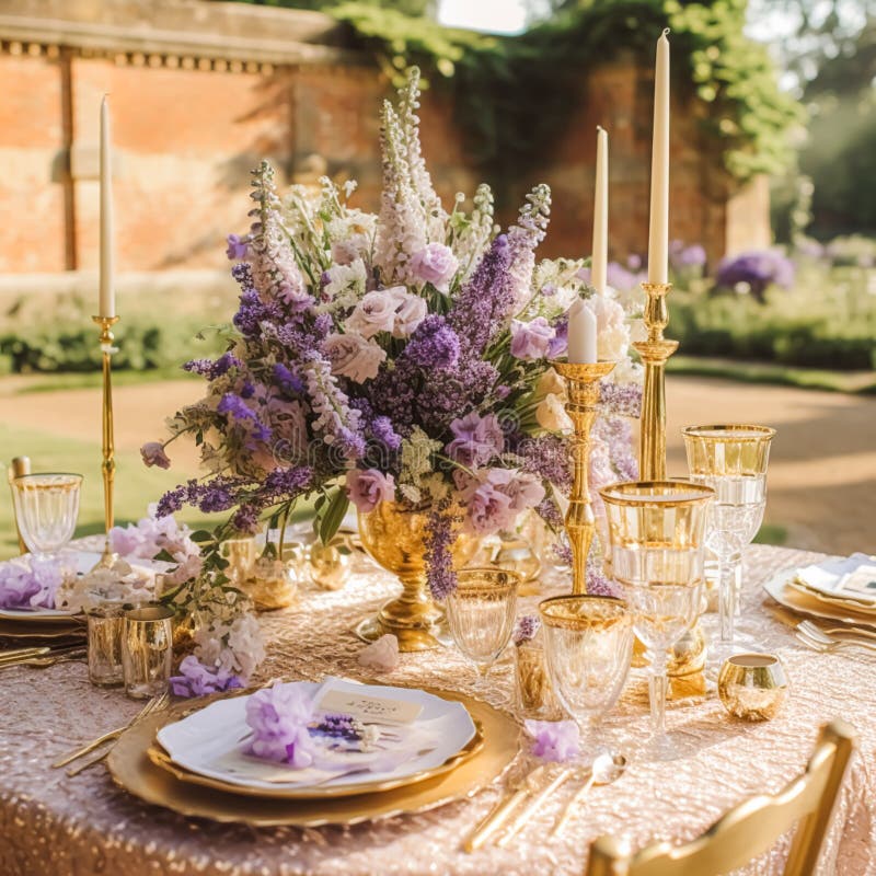 Wedding Tablescape, Elegant Formal Dinner Table Setting, Table Scape ...