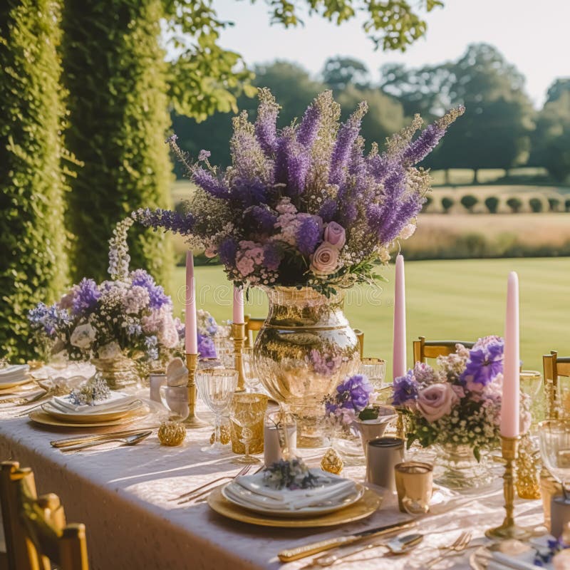 Wedding Tablescape, Elegant Formal Dinner Table Setting, Table Scape ...
