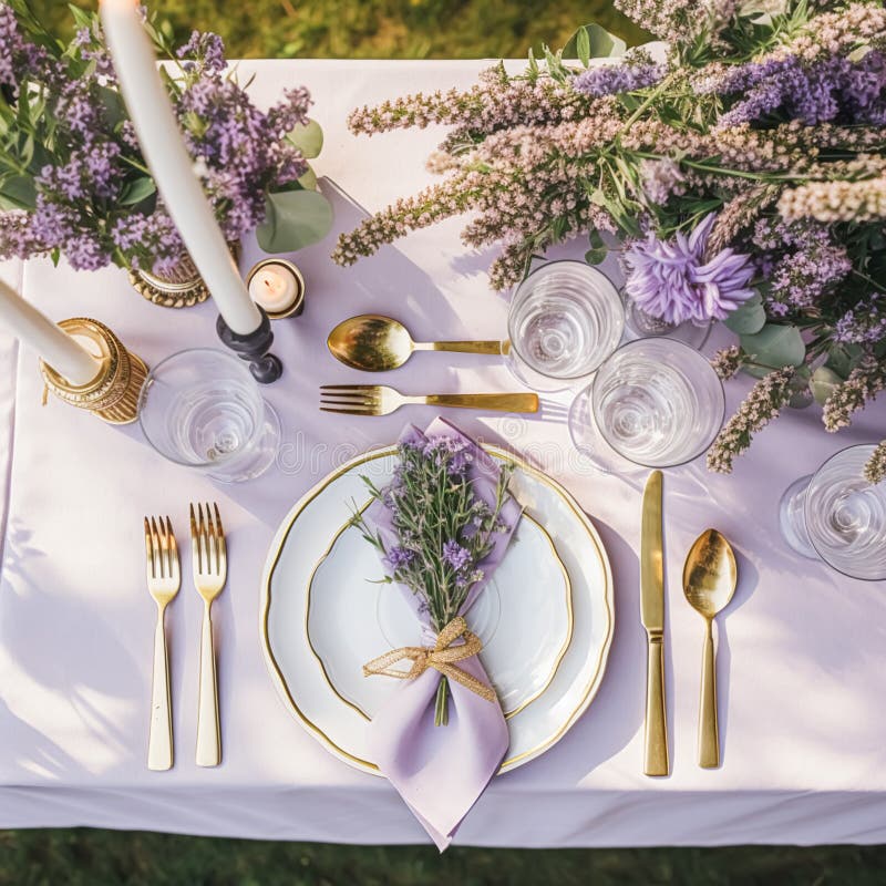 Wedding Tablescape, Elegant Formal Dinner Table Setting, Table Scape ...