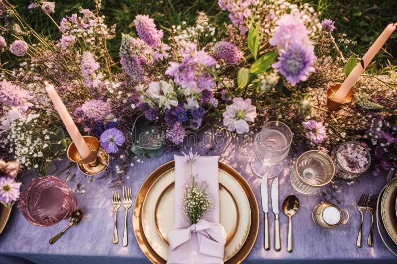 Wedding Tablescape, Elegant Formal Dinner Table Setting, Table Scape ...