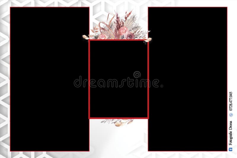 Wedding Template for Photobooth and Magic Mirror Stock Illustration ...