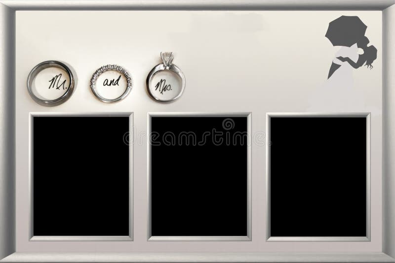 Wedding Template for Photobooth and Magic Mirror Stock Illustration ...