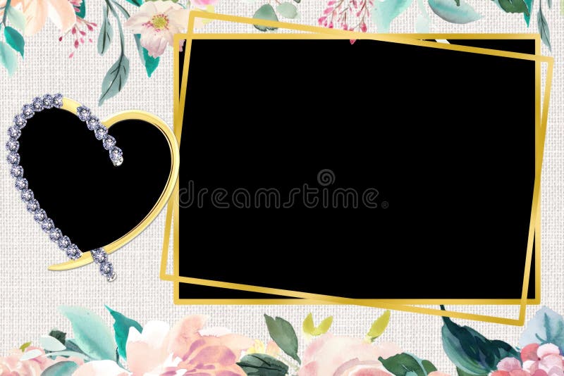 Wedding Template for Photobooth and Magic Mirror Stock Illustration ...