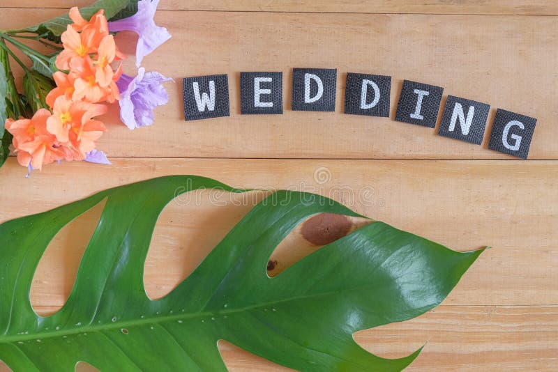 Wedding Text on Wood Table , Love Stock Photo - Image of abstract, text ...